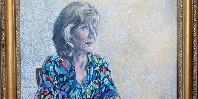 Portrait of Professor Christine Gerrard Unveiled | Lady Margaret Hall